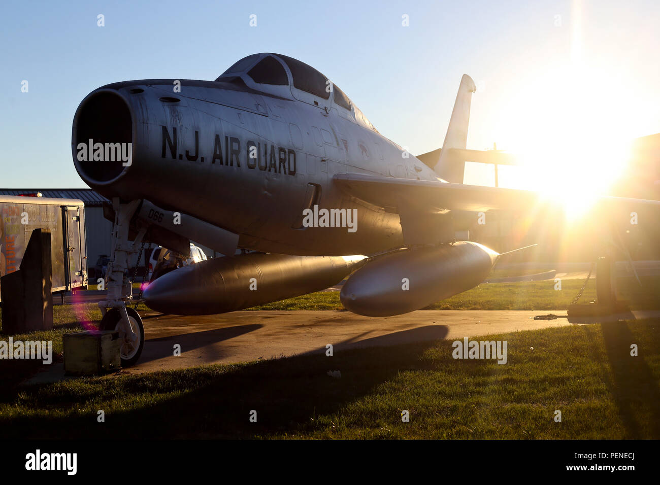 A New Jersey Air National Guard F-84F Thunderstreak static display ...