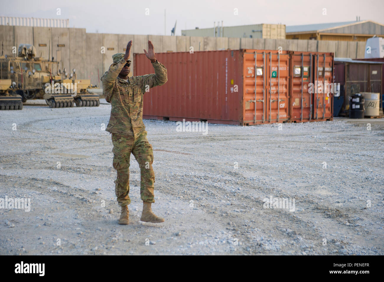 Sgt. Oumarou Pafadnam, a Soldiers with 317th Brigade Engineer Batallion ...