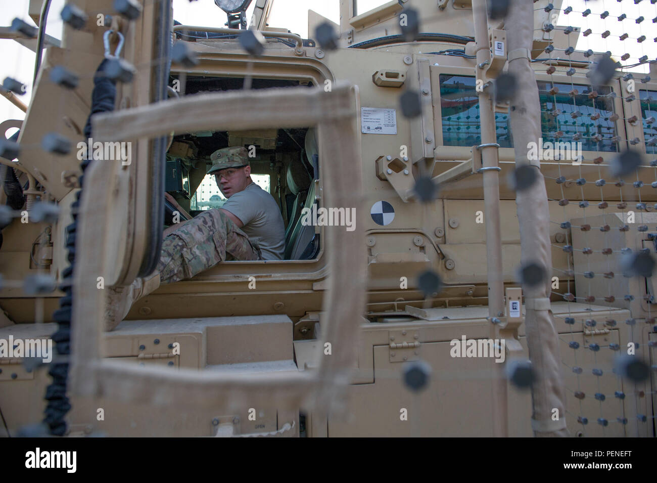 Pfc. Christian Hernandez, a Soldier from 317th Brigade Engineer ...