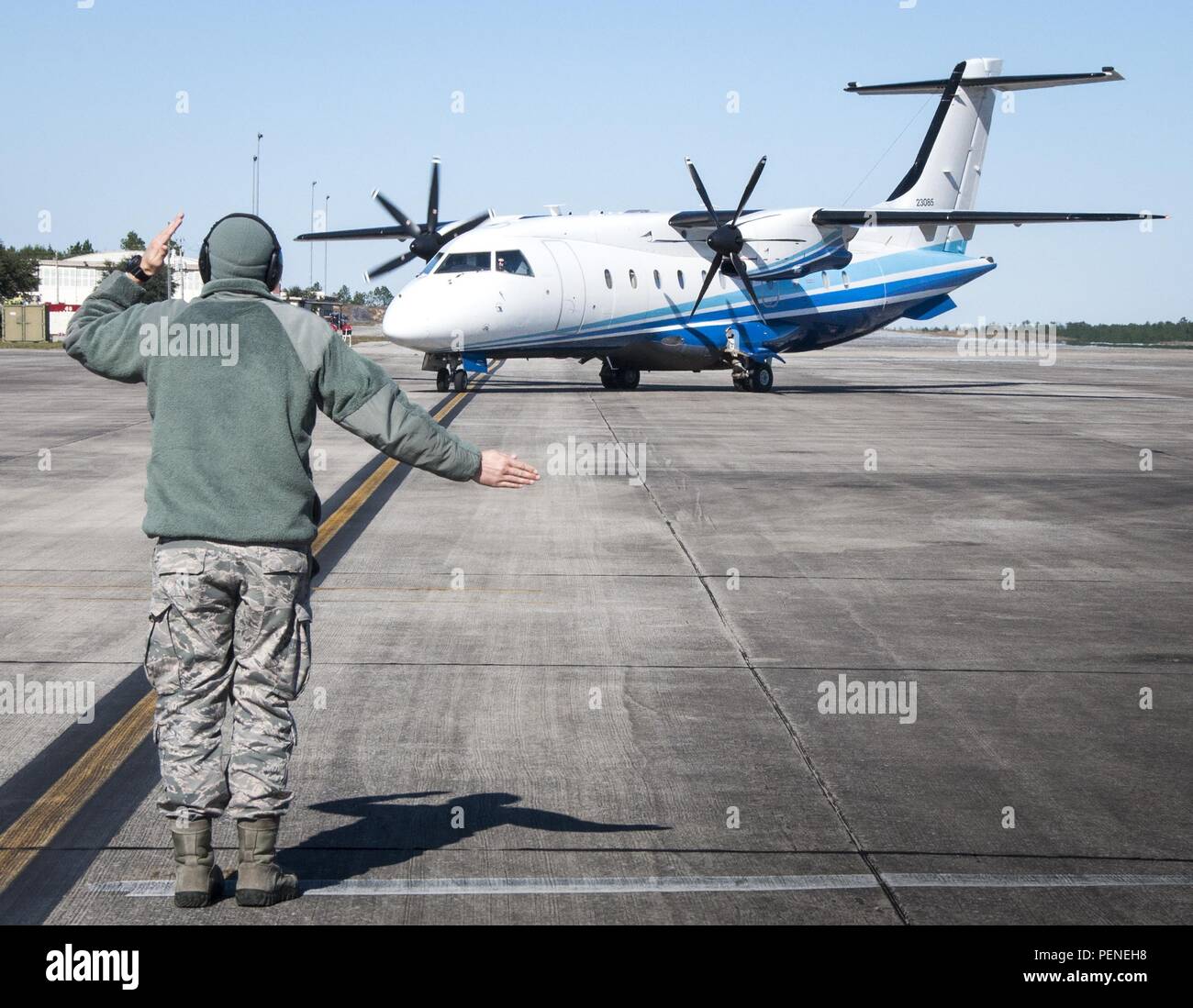 The newest edition to the Duke Field flightline, the C-146 Wolfhound ...