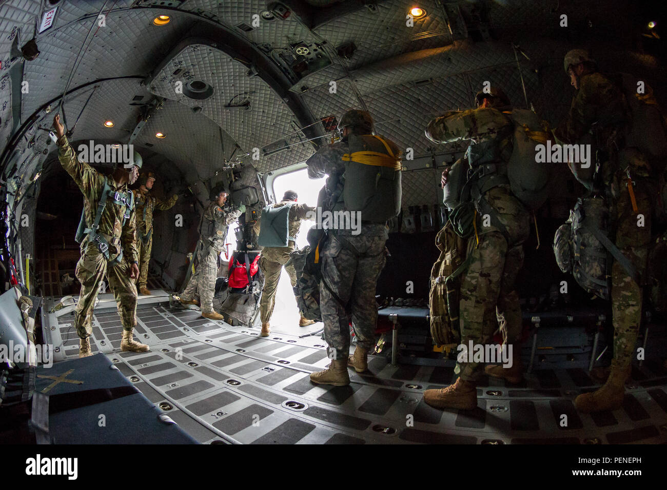 U.S. Army Soldiers assigned to Special Operations Command South wait ...