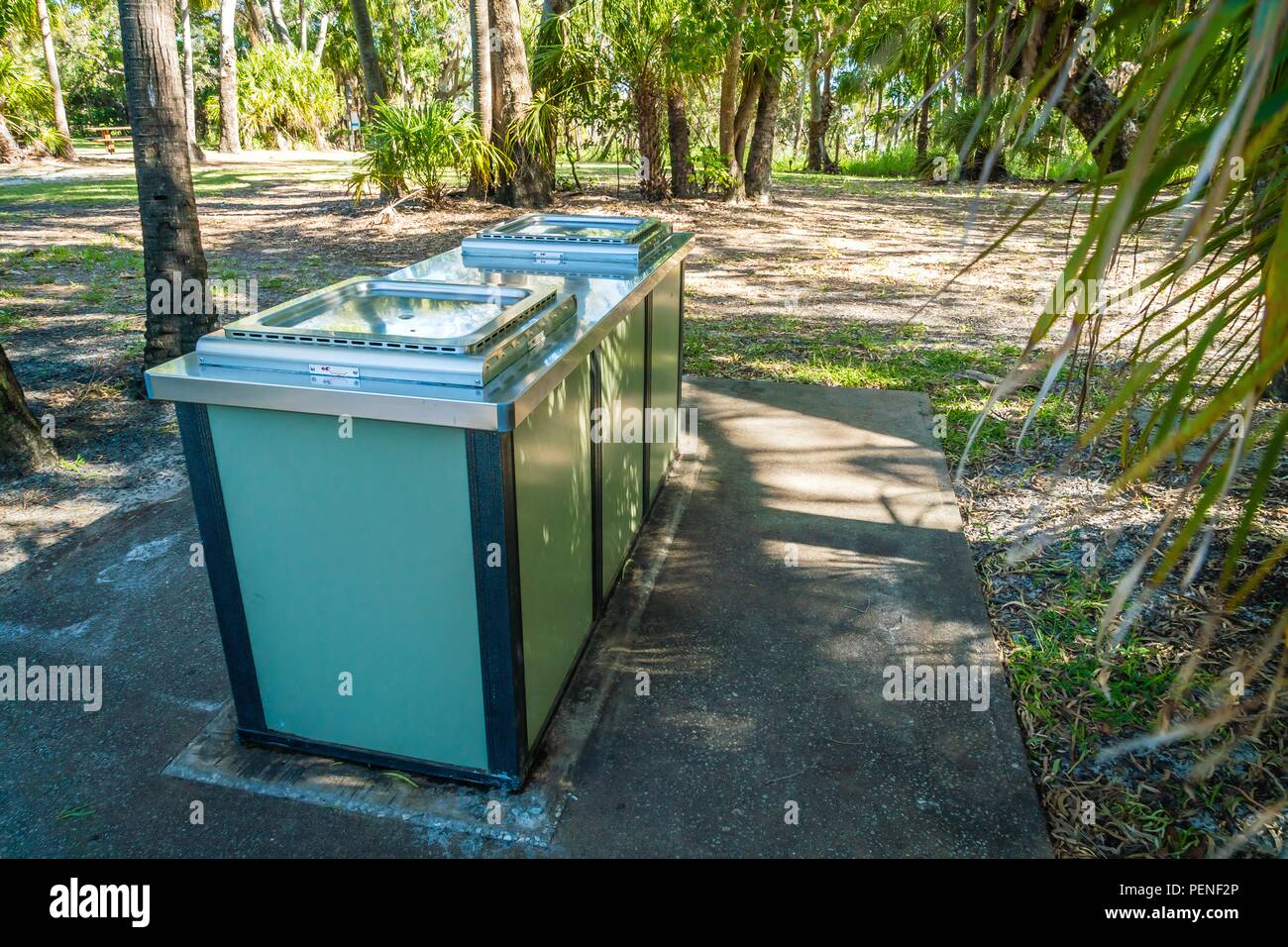 Public Barbecue in the forest in Australia Stock Photo - Alamy