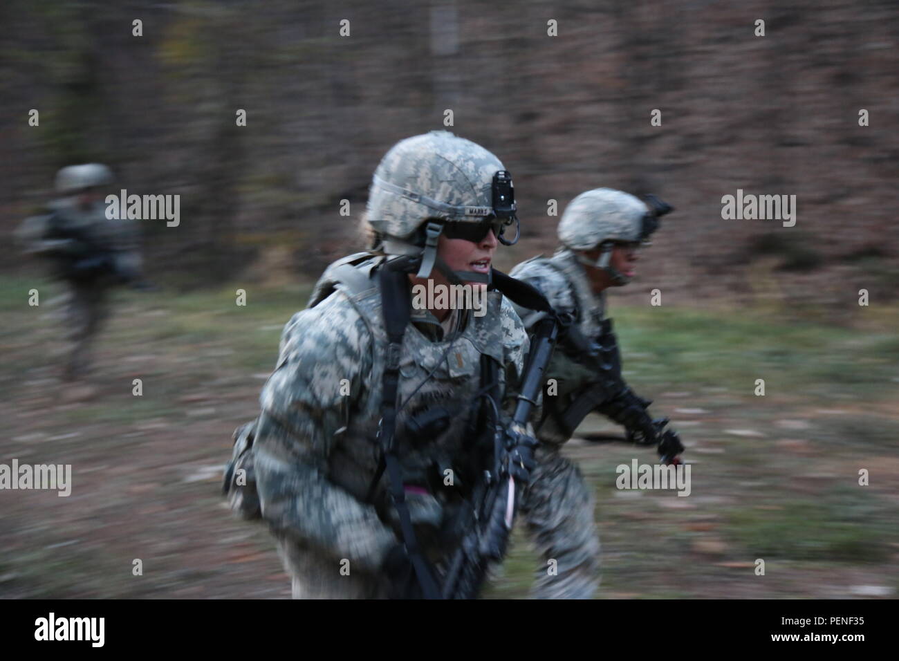 Second Lt. Jacqueline Marks, a platoon leader with the 557th Military ...