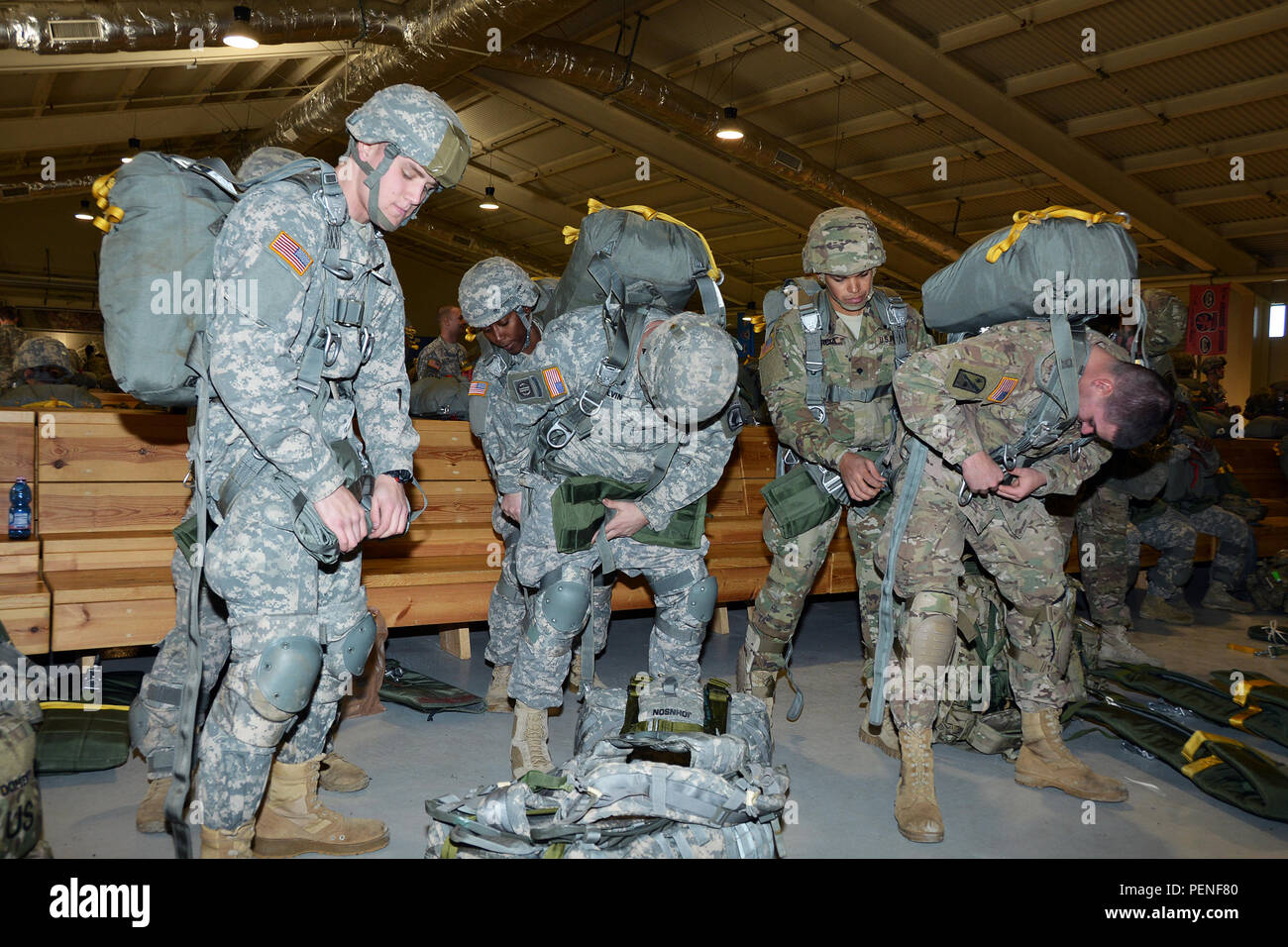 U.S. paratroopers assigned to the 173rd Airborne Brigade Support ...