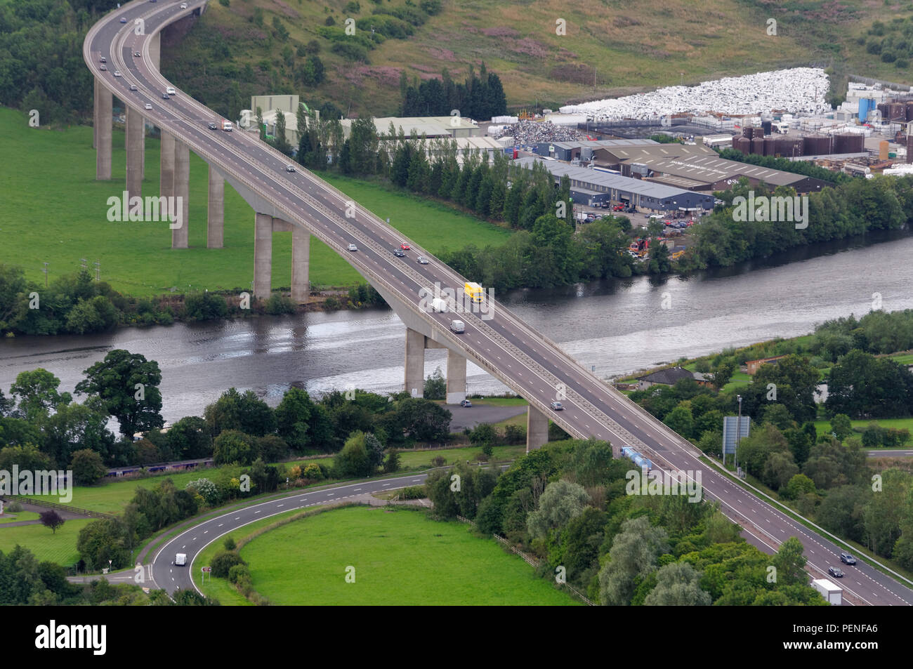 The Friarton Bridge, crossing the River Tay near Perth, Scotland Stock ...