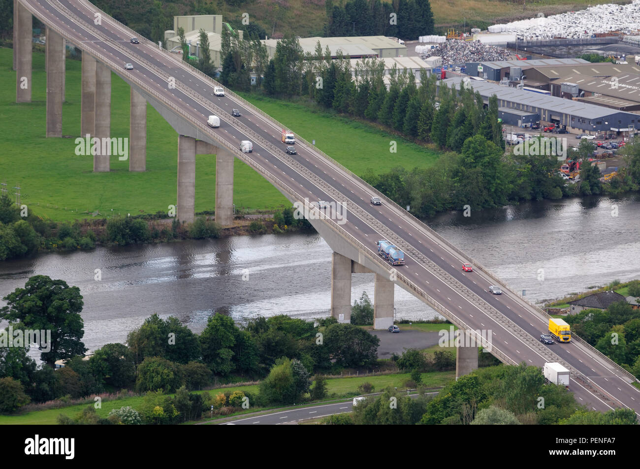 The Friarton Bridge, crossing the River Tay near Perth, Scotland Stock ...