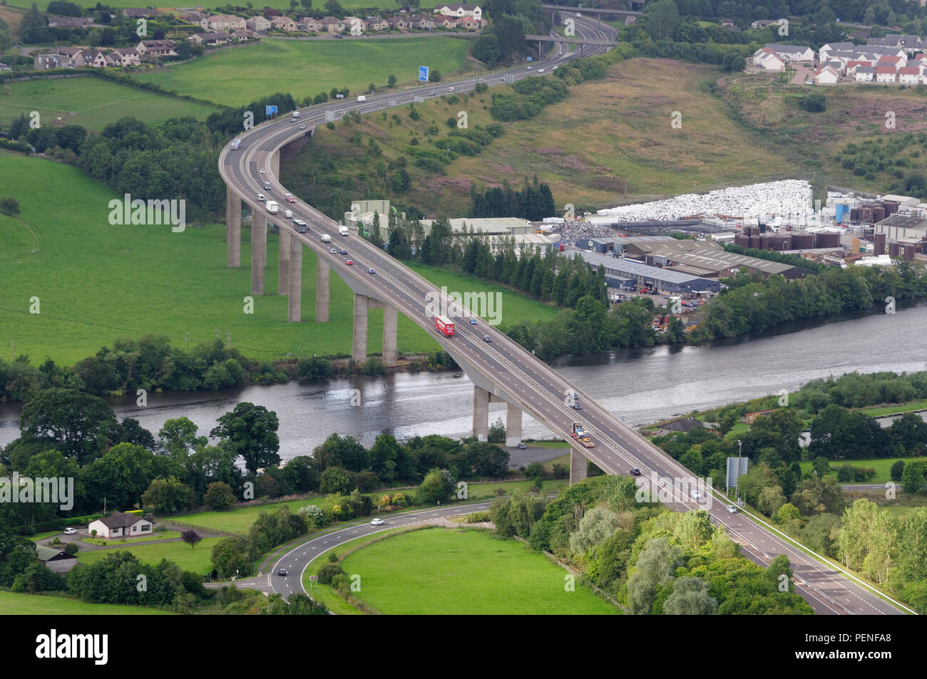 The Friarton Bridge, crossing the River Tay near Perth, Scotland Stock ...