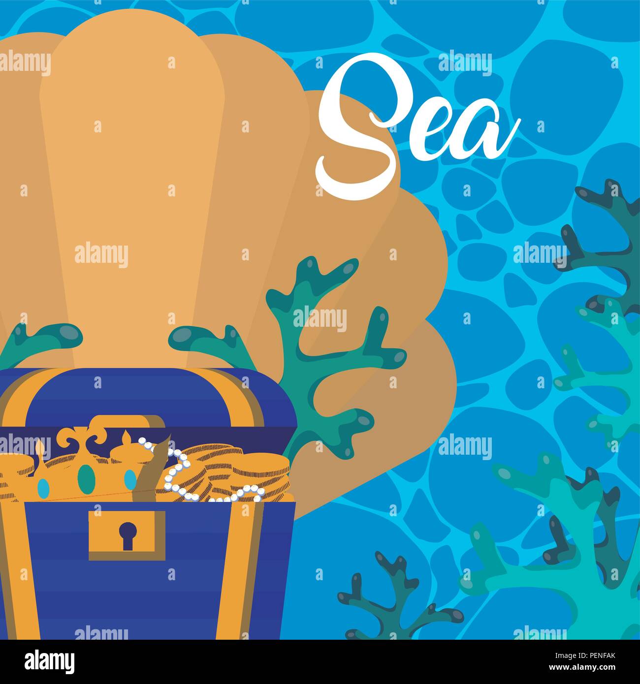 Cute sea cartoons Stock Vector Image & Art - Alamy
