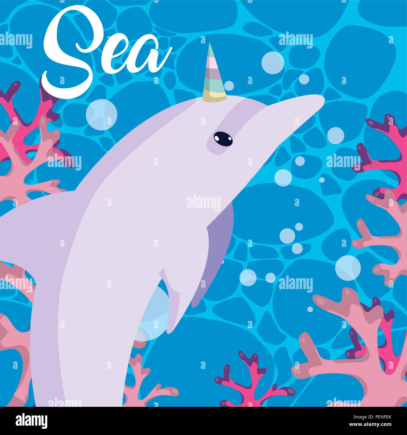 Cute sea cartoons Stock Vector Image & Art - Alamy