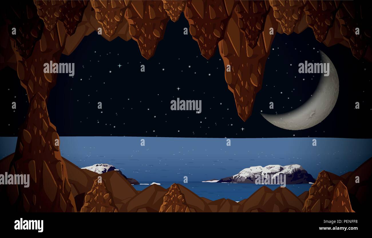 Water moon cave hi-res stock photography and images - Alamy
