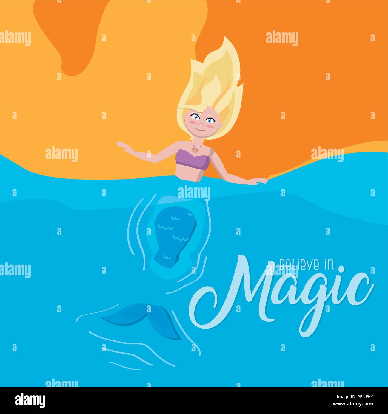 Believe in magic cartoons Stock Vector Image & Art - Alamy