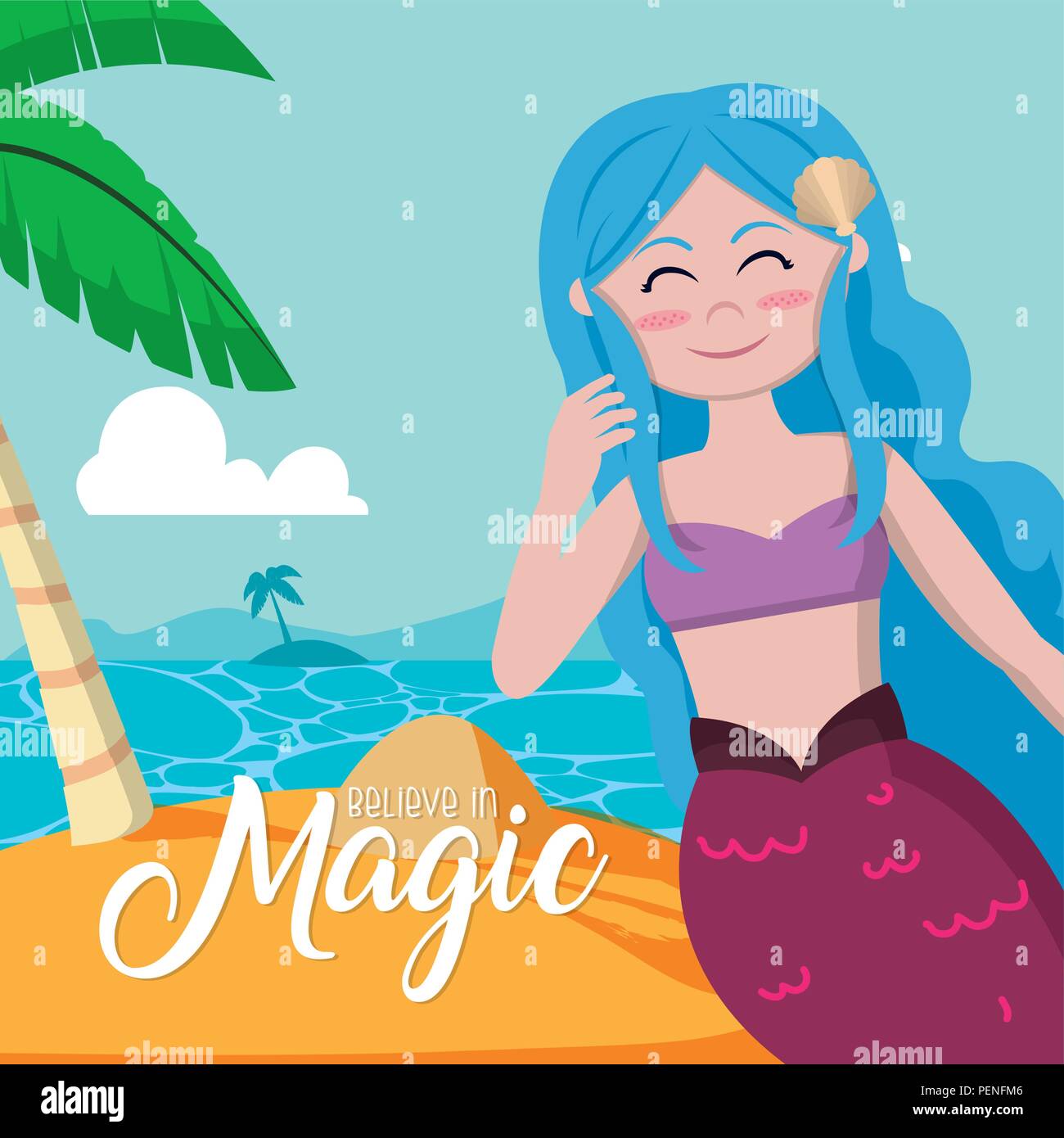 Believe in magic cartoons Stock Vector Image & Art - Alamy