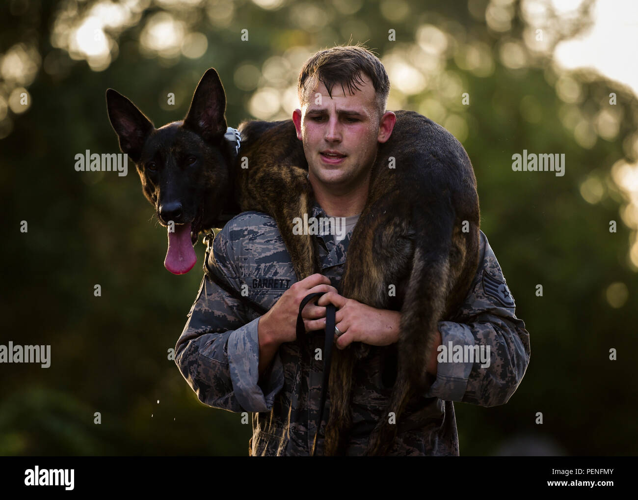 Staff Sgt. Andrew Garrett, 122nd Security Forces Squadron military ...