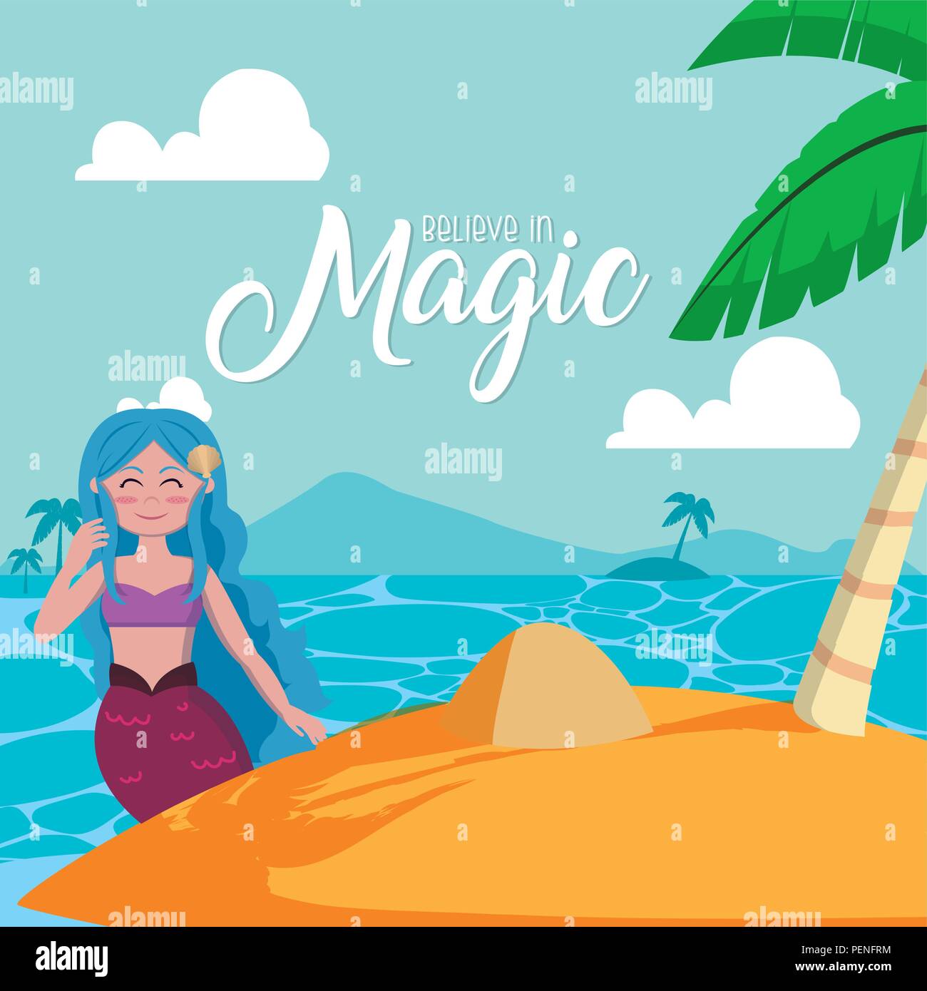 Believe in magic cartoons Stock Vector Image & Art - Alamy