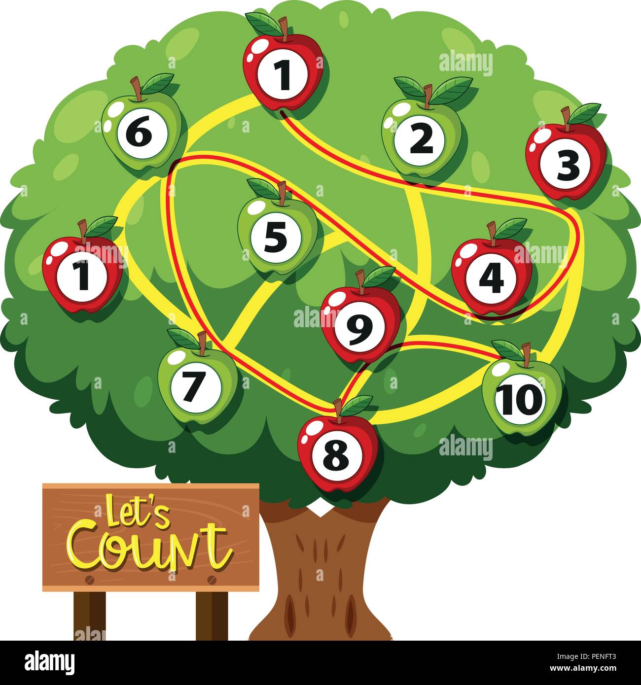 Number game Stock Vector Images - Alamy