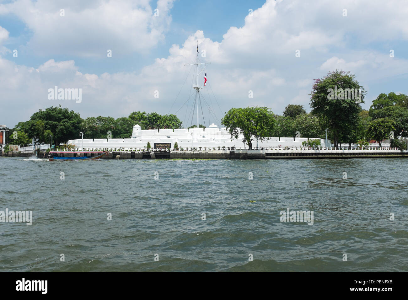 The Wichai Prasit Fort, an old military fort with canons which was used ...