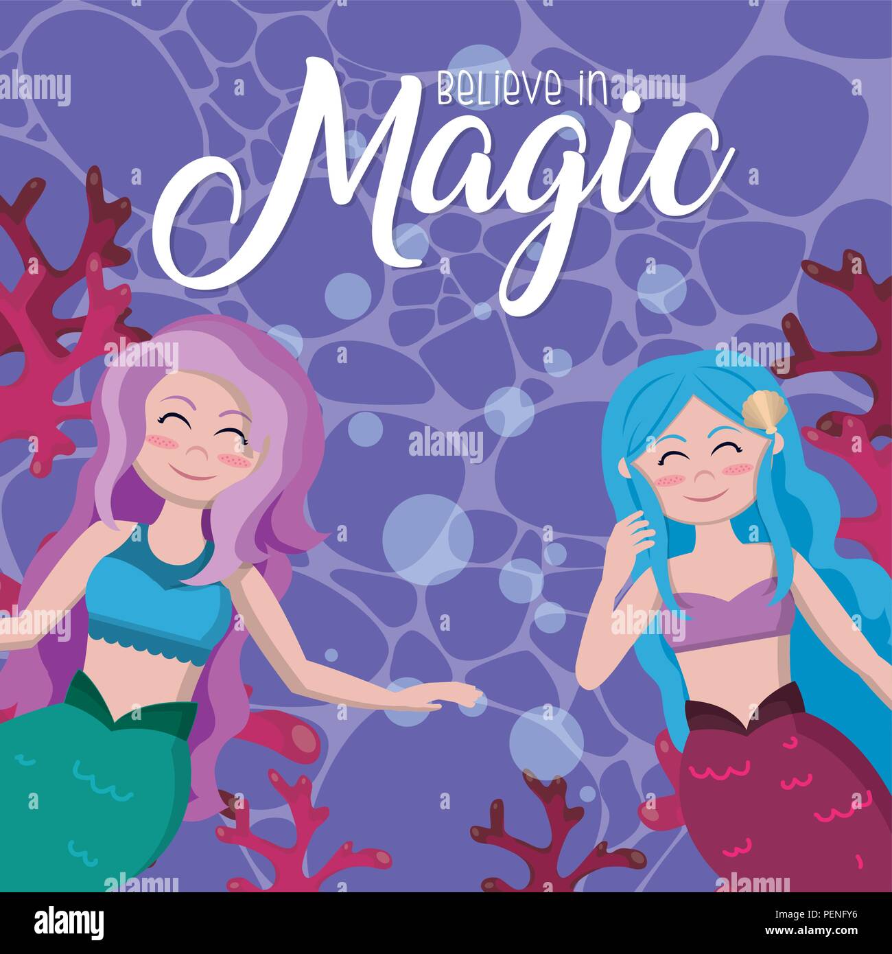 Believe in magic cartoons Stock Vector Image & Art - Alamy