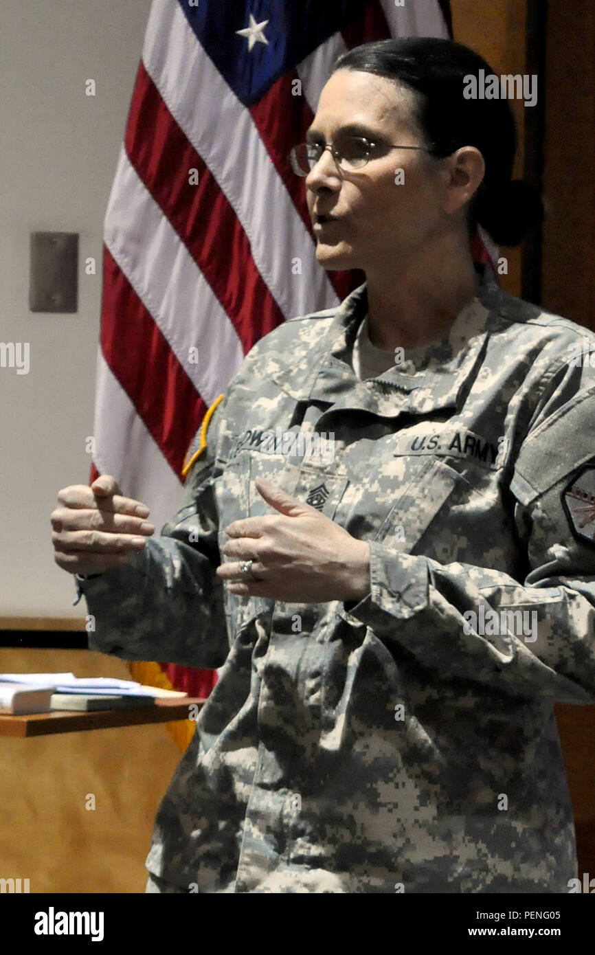 U.S. Army Command Sgt. Maj Jane Baldwin, command sergeant major, 2206th ...
