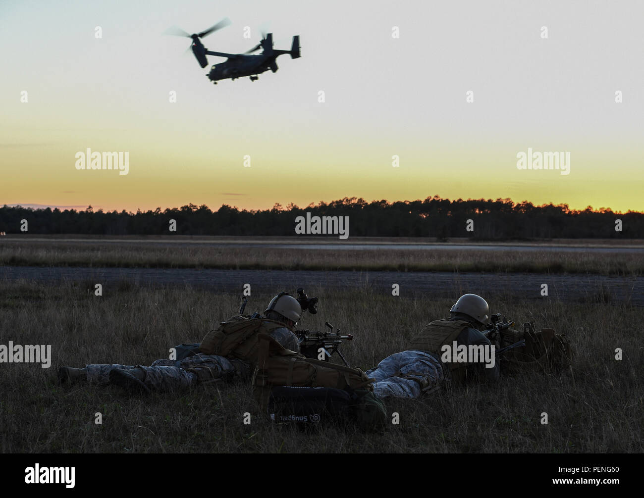 Airmen with the 1st Special Operations Security Forces Squadron perform ...