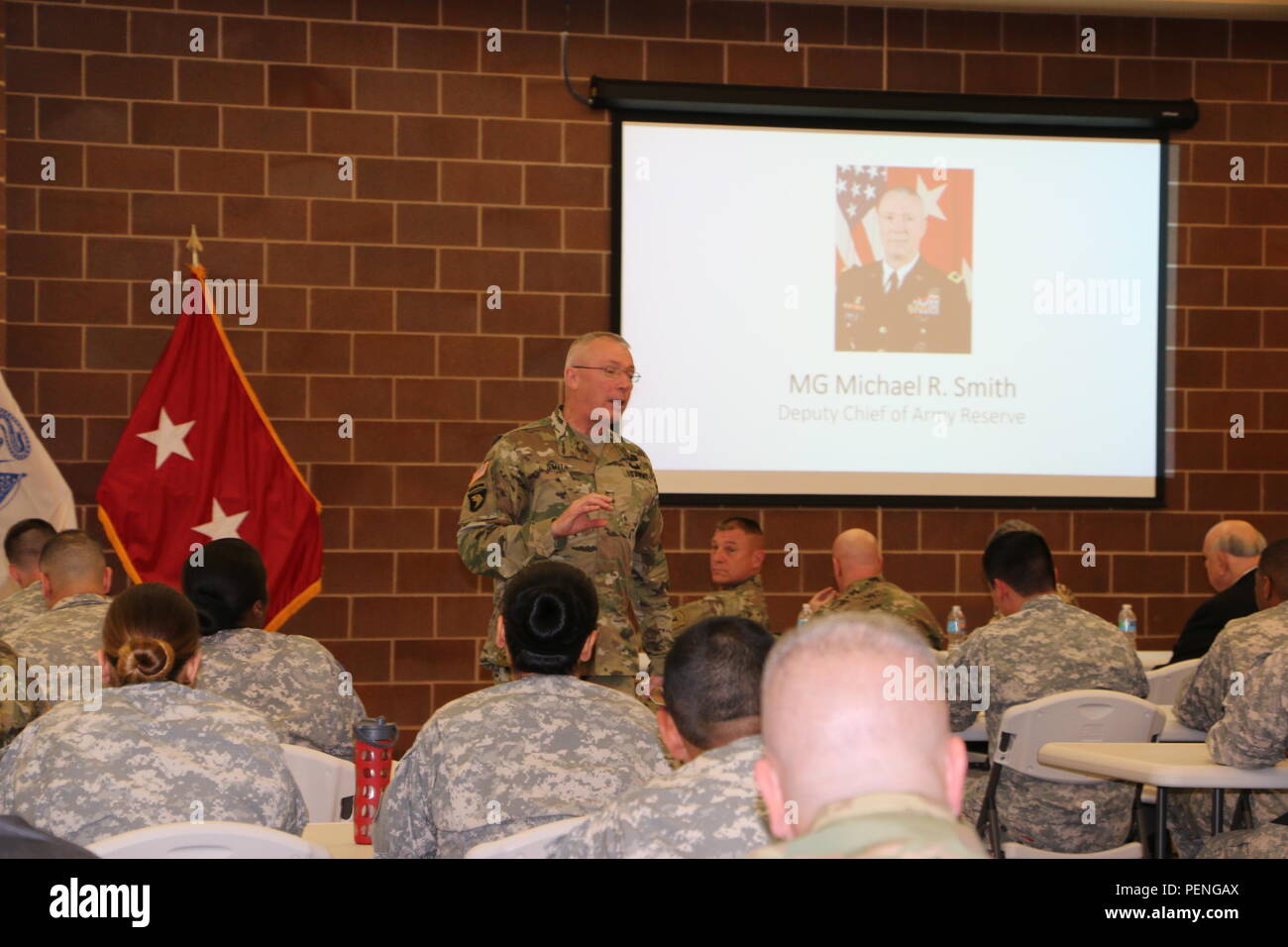 Deputy Chief, Army Reserve, Maj. Gen. Michael R. Smith, held a town ...