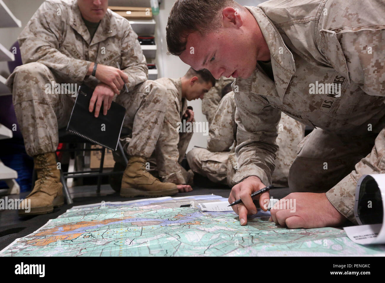 Sgt. Keith Castowguay, an infantryman with Company E, Battalion Landing ...