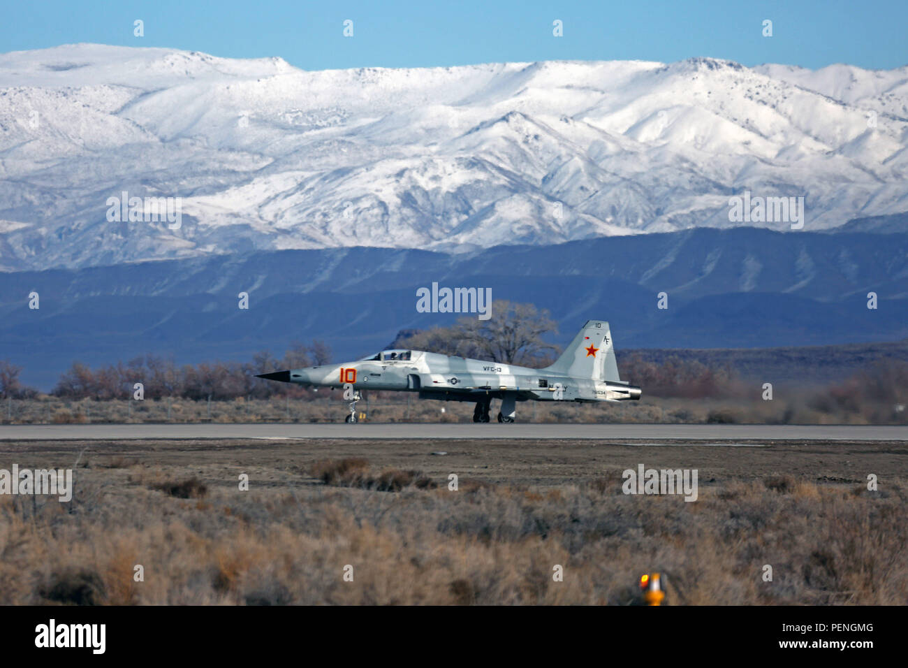 A U.S. Navy Northrop F-5 Tiger II light supersonic fighter and ...