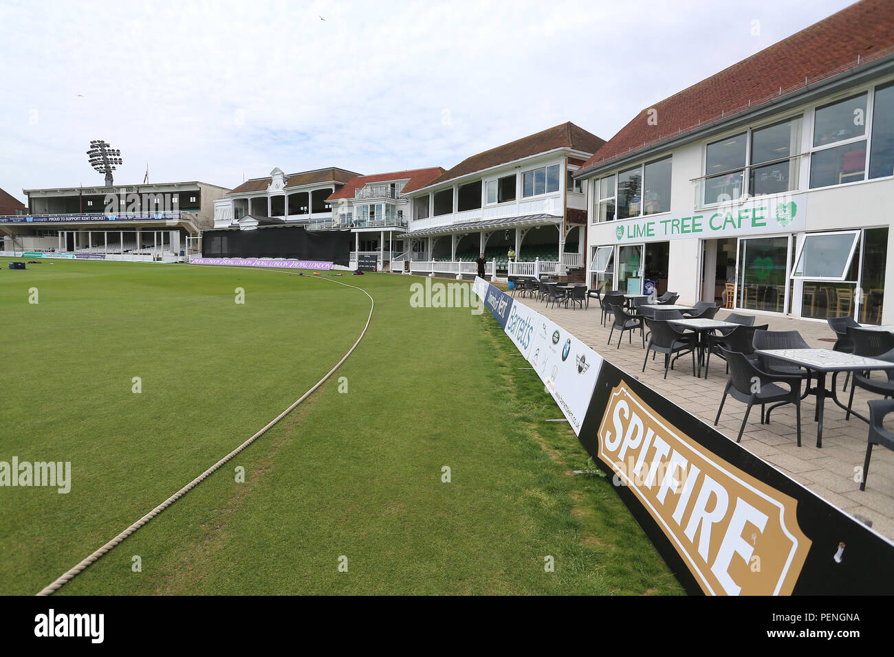 General view of the ground ahead of Kent Spitfires vs Essex Eagles ...
