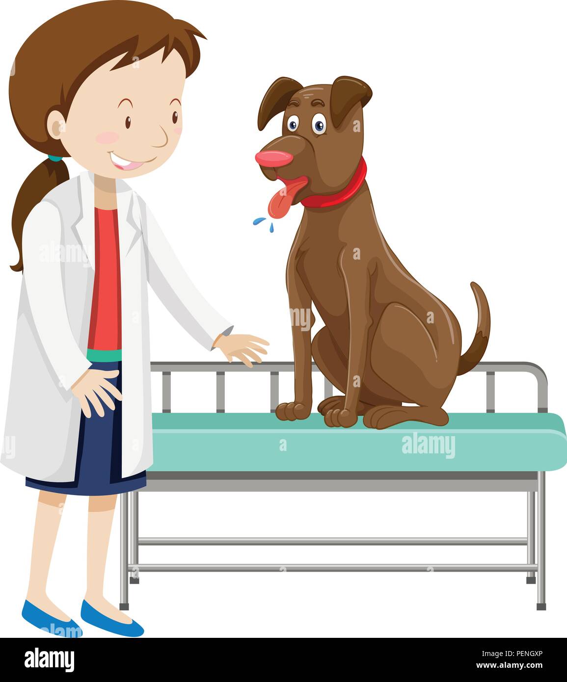A vet and dog illustration Stock Vector Image & Art - Alamy