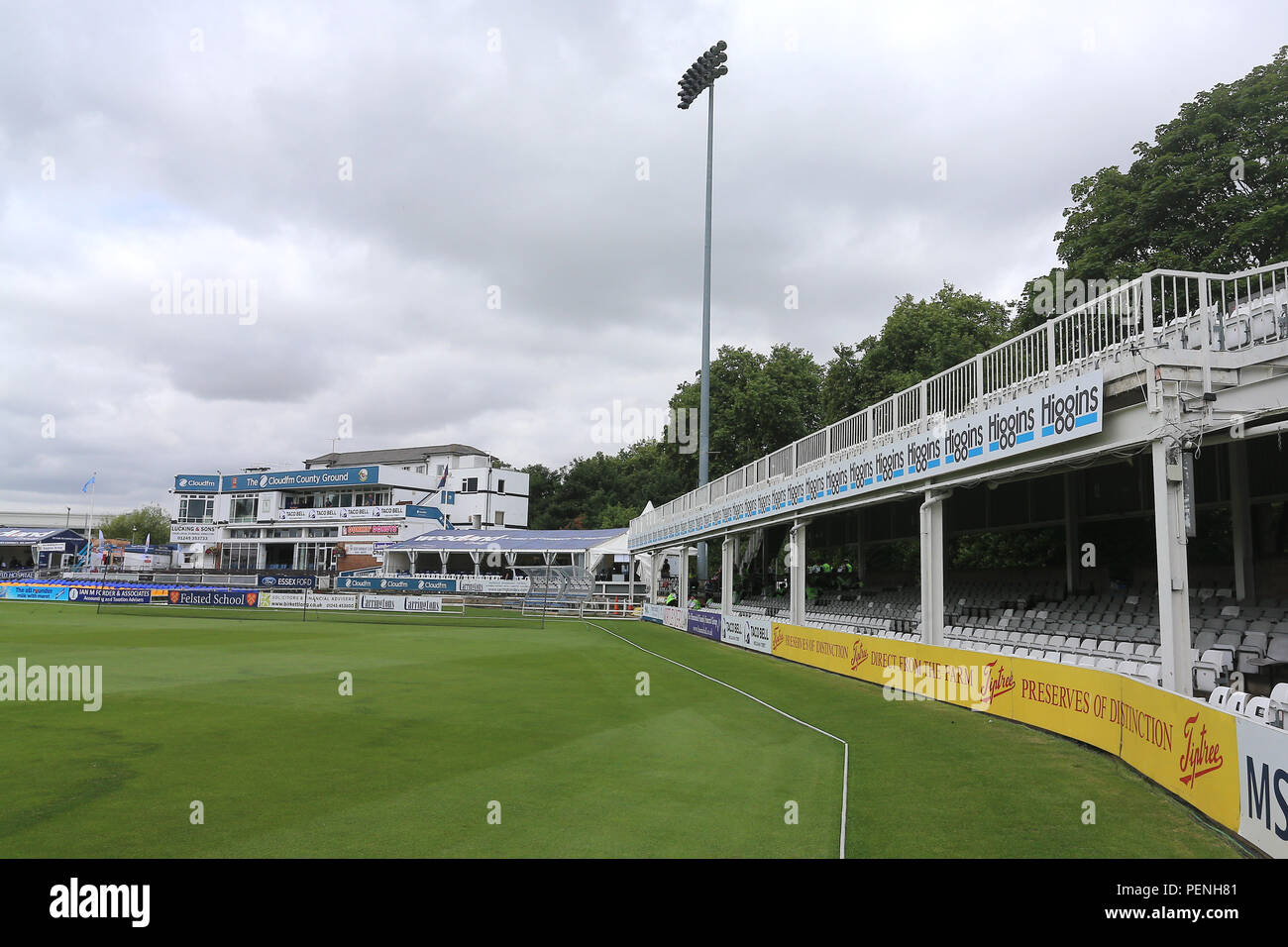 General view looking from the Tom Pearce stand ahead of Essex Eagles vs ...