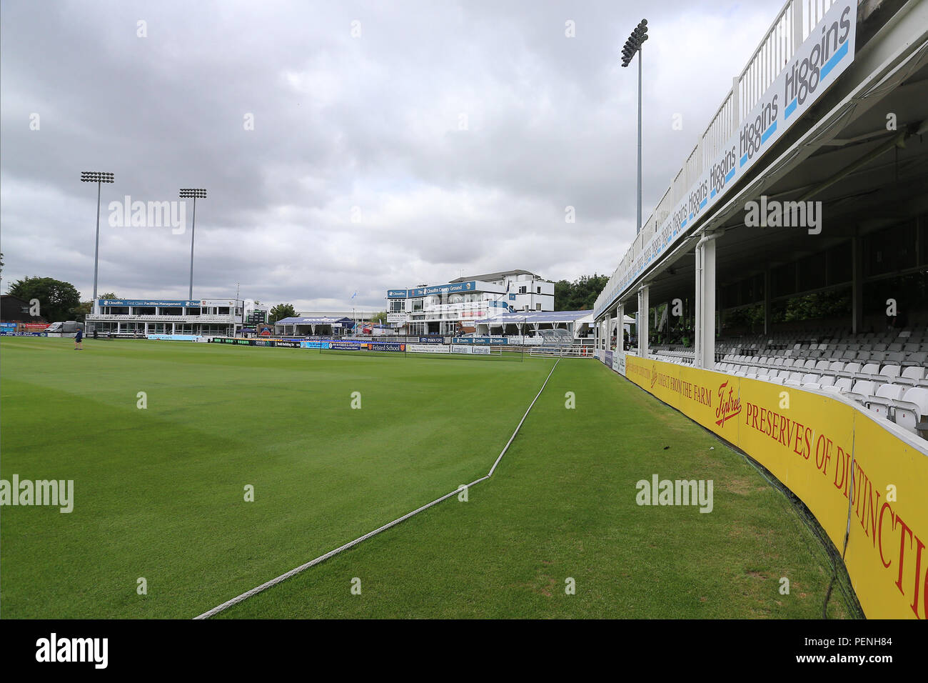 General view looking from the Tom Pearce stand ahead of Essex Eagles vs ...