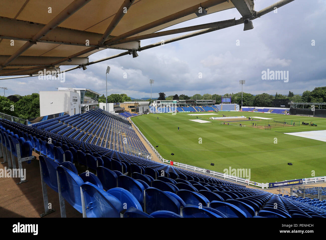 General view of the ground ahead of Glamorgan vs Essex Eagles, NatWest ...