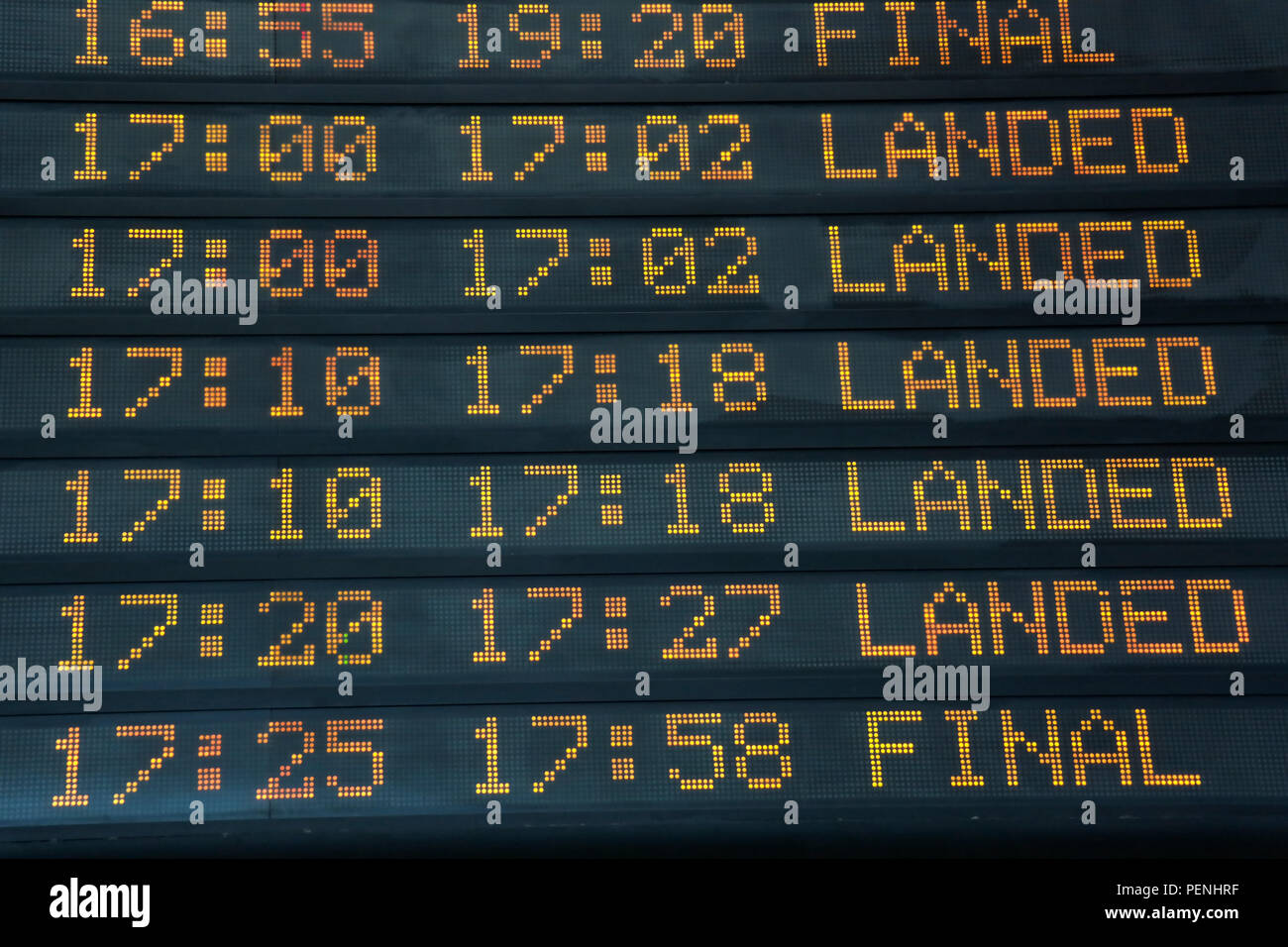 Digital flights departure board hi-res stock photography and images - Alamy