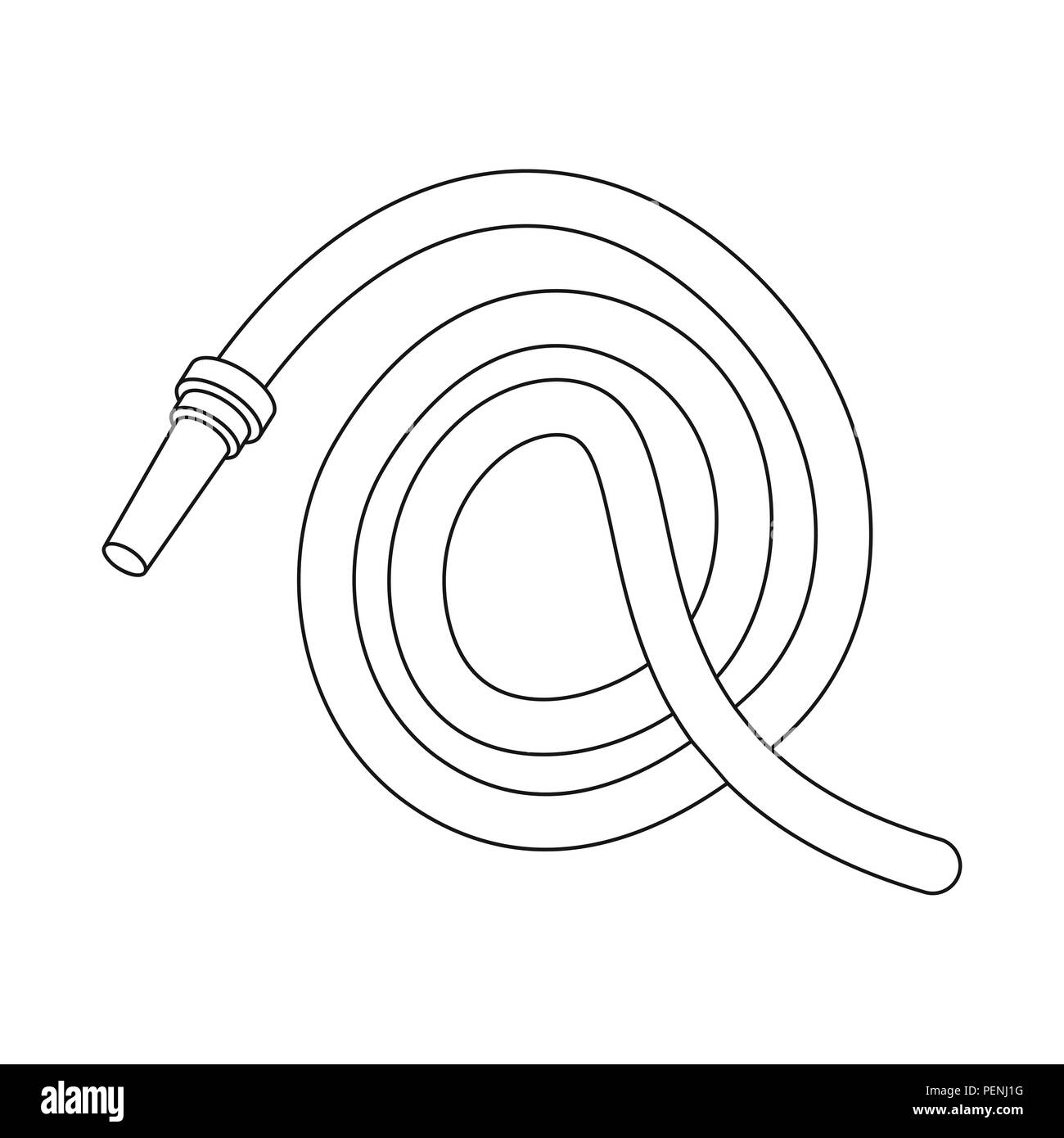Fire Hose Clipart Black And White