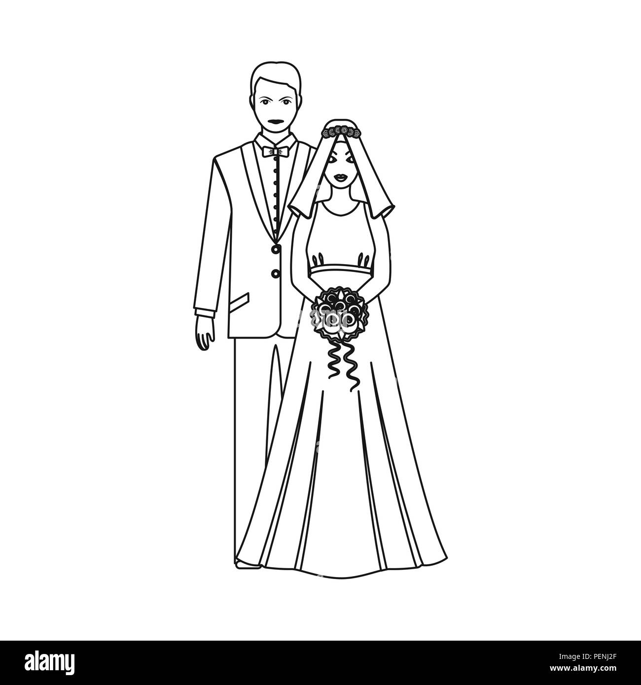 background,bouquet,bridal,bride,card,celebration,character,couple,cute ...