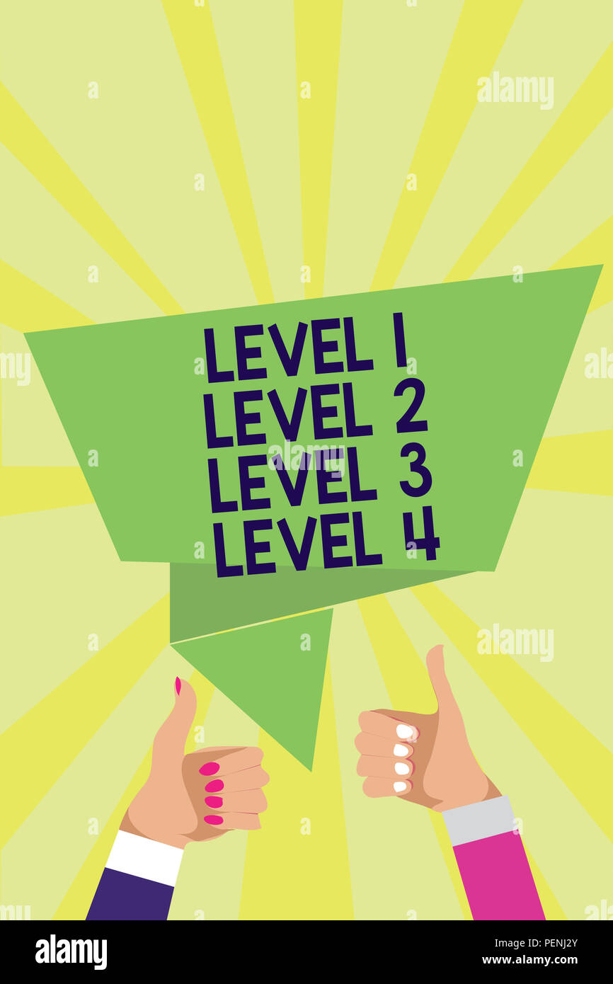 Handwriting text Level 1 Level 2 Level 3 Level 4. Concept meaning Steps ...