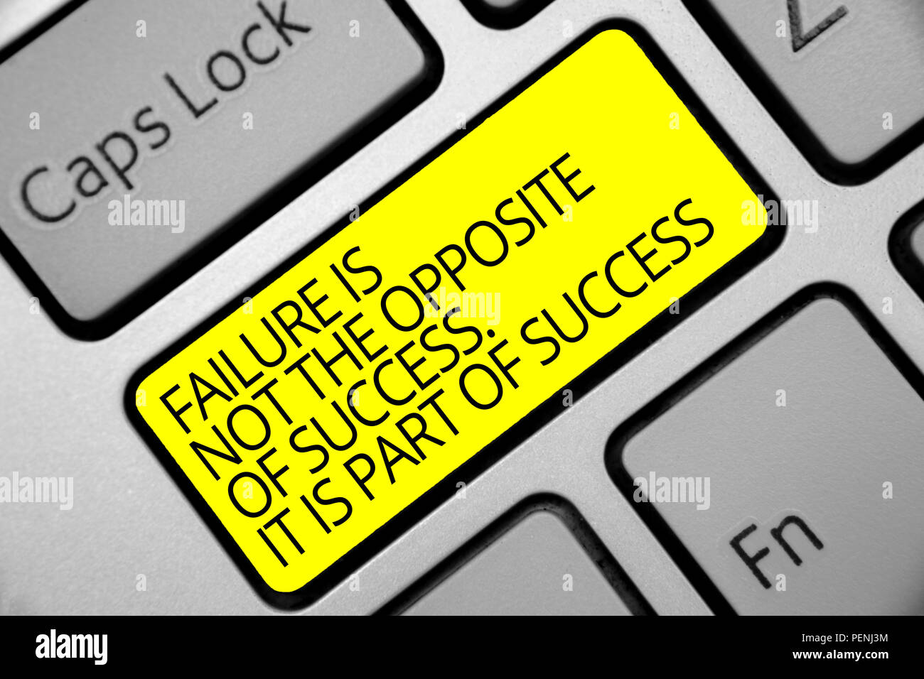 Text sign showing Failure Is Not The Opposite Of Success. It Is Part Of ...