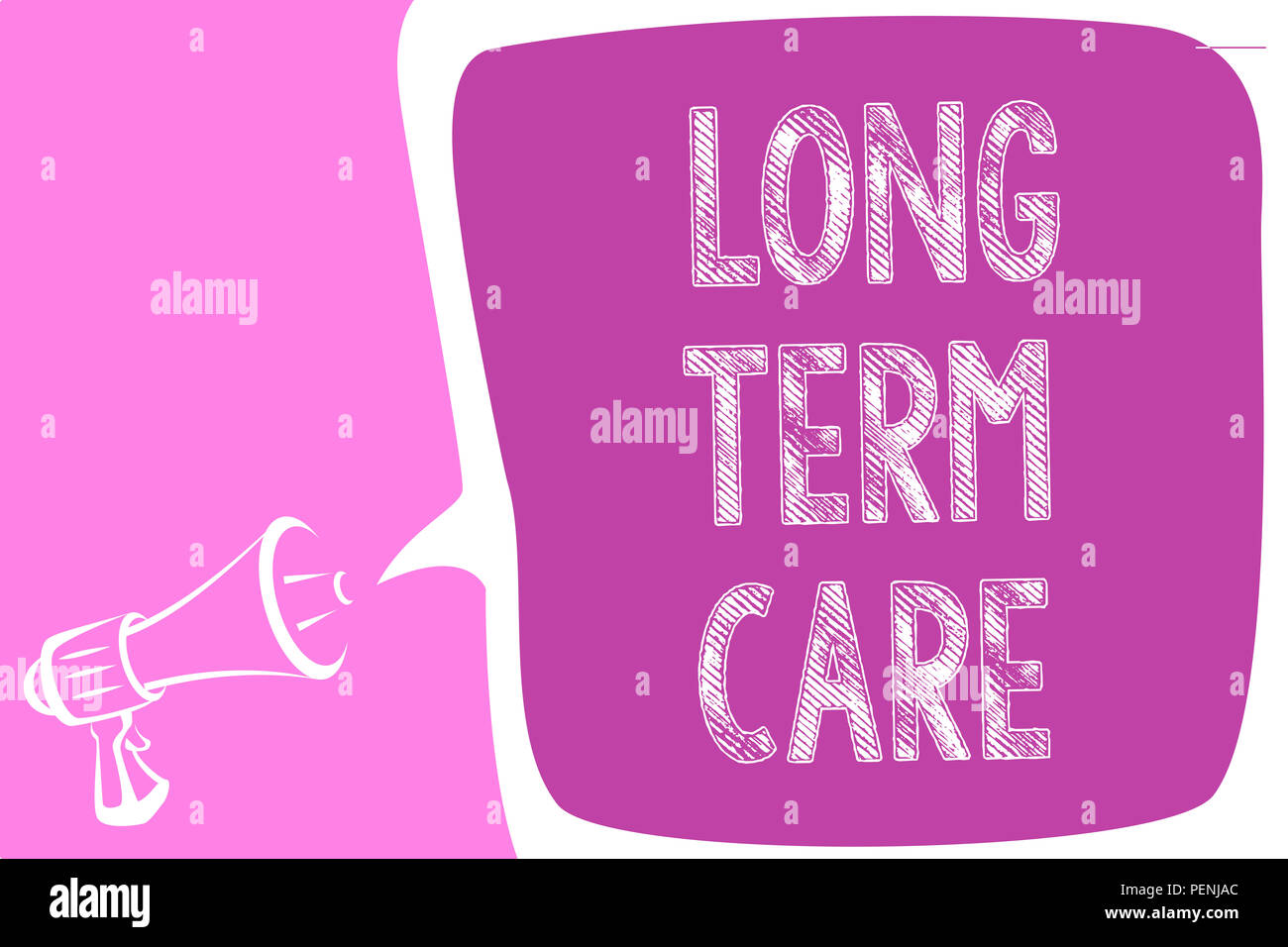 Text sign showing Long Term Care. Conceptual photo Adult medical ...