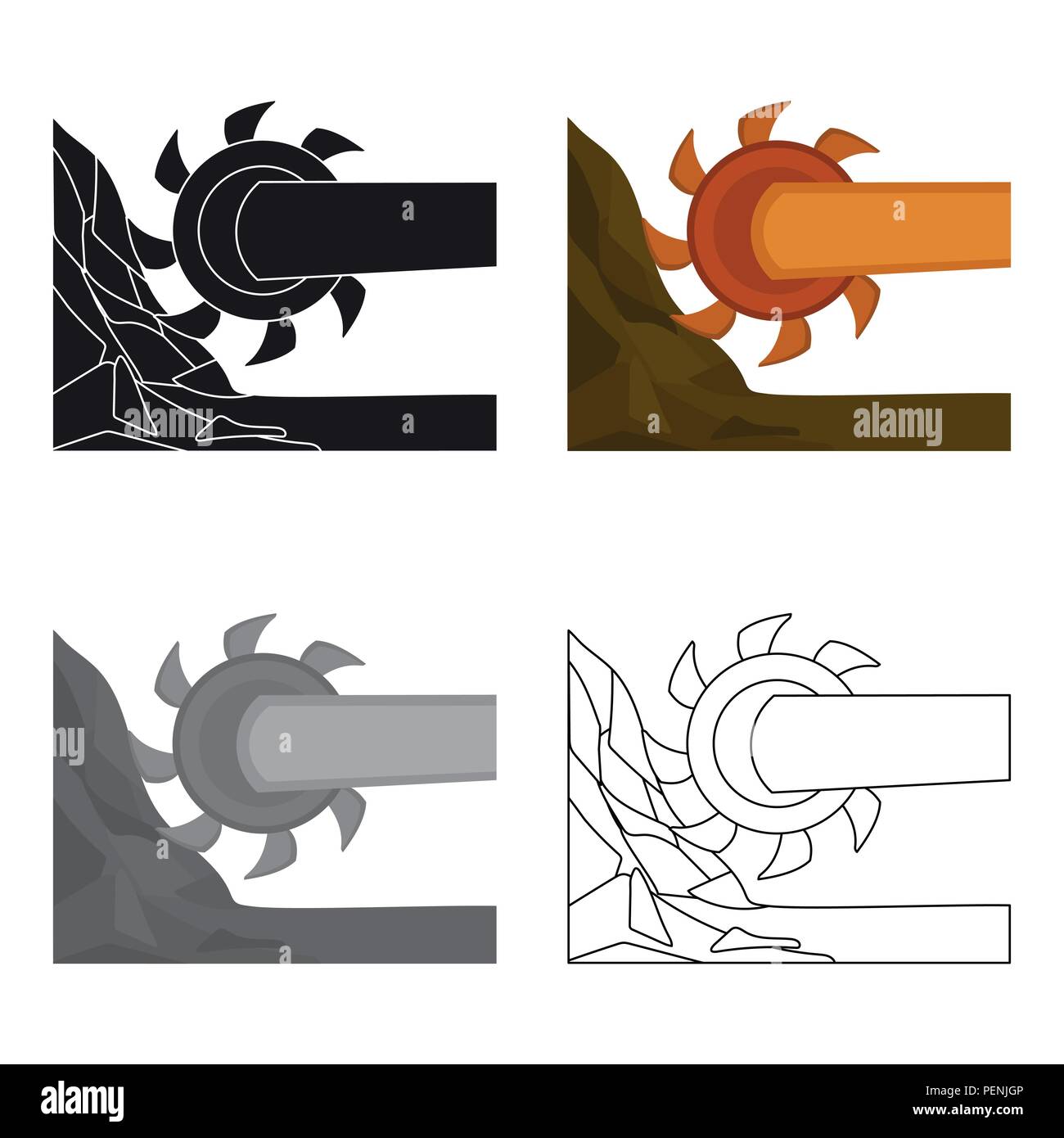 big,cartoon,coal,cut,cutting,design,dig,digger,draw,drawing,earth ...