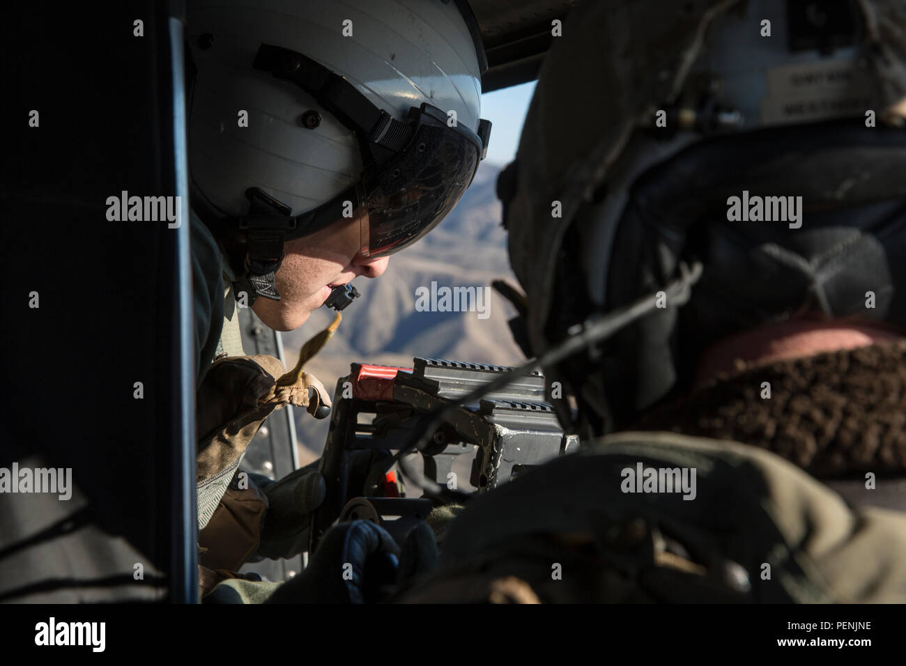 Lance Cpl. Daniel Rios, a crew chief student with Marine Light Attack ...
