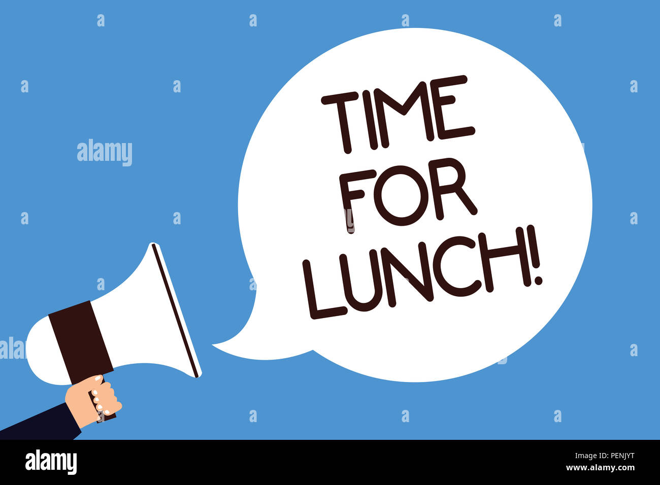 Writing note showing Time For Lunch. Business photo showcasing Moment ...