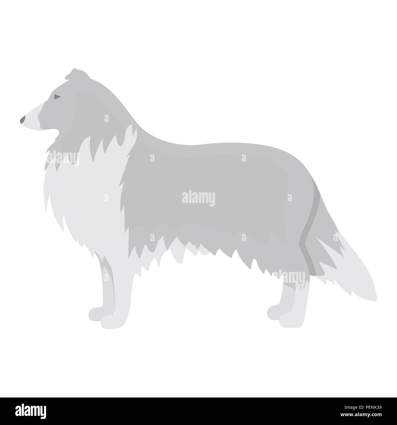 Rough collie Stock Vector Images - Alamy
