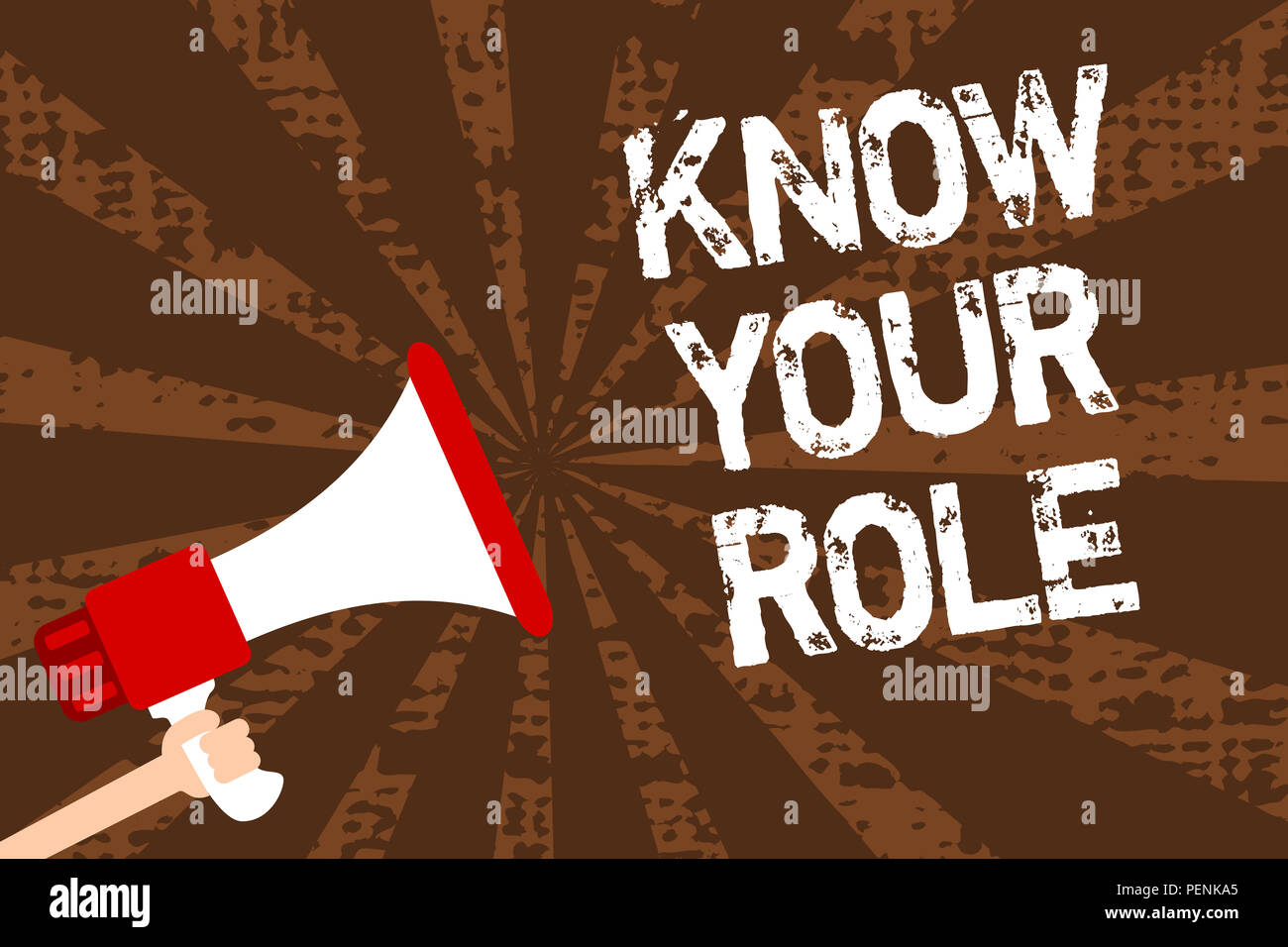 Handwriting text writing Know Your Role. Concept meaning Be clear of ...