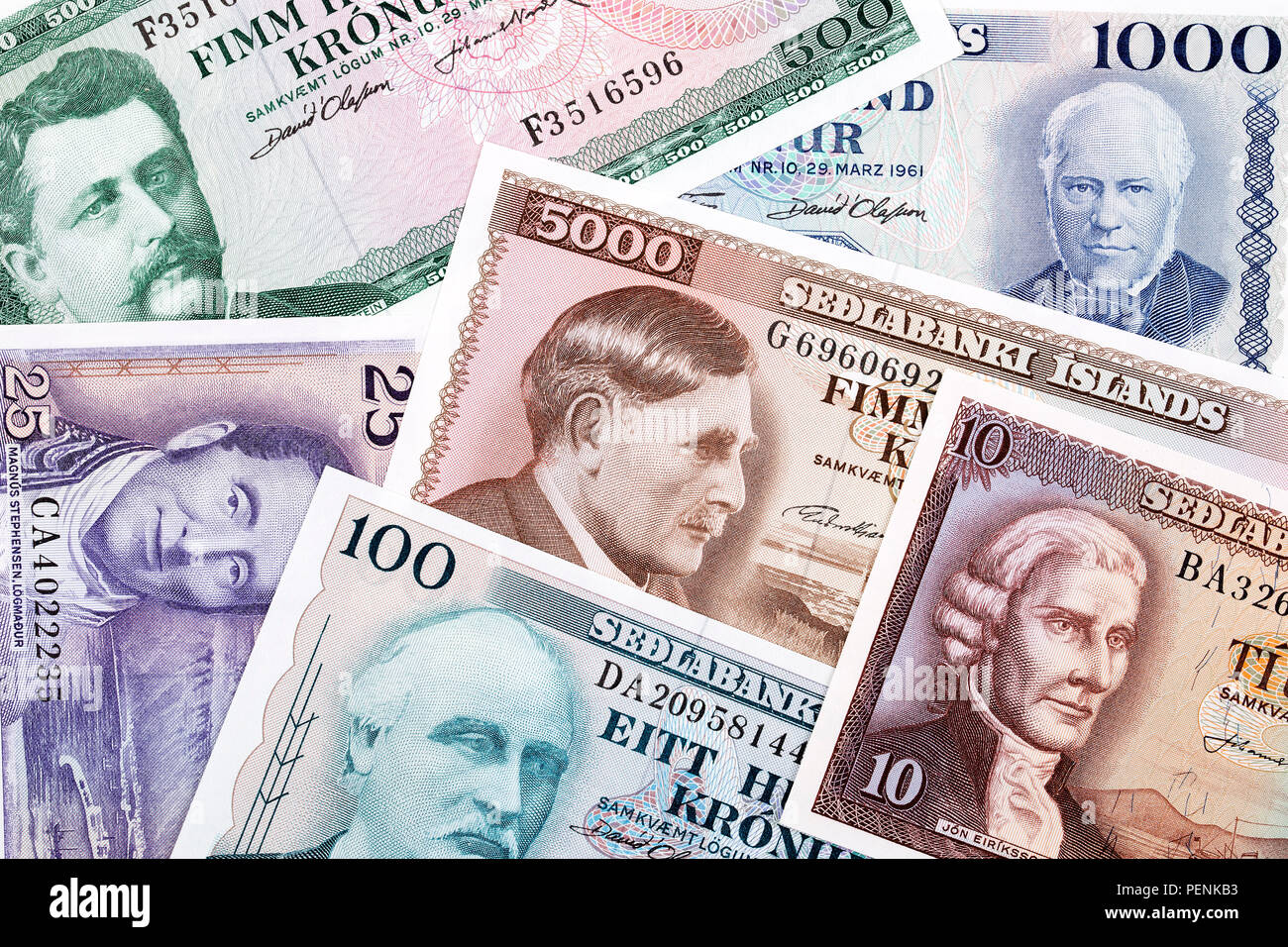 Icelandic currency hi-res stock photography and images - Alamy