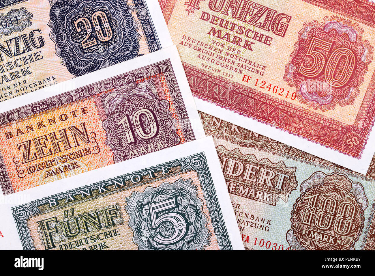 Old money from Germany, a background Stock Photo - Alamy
