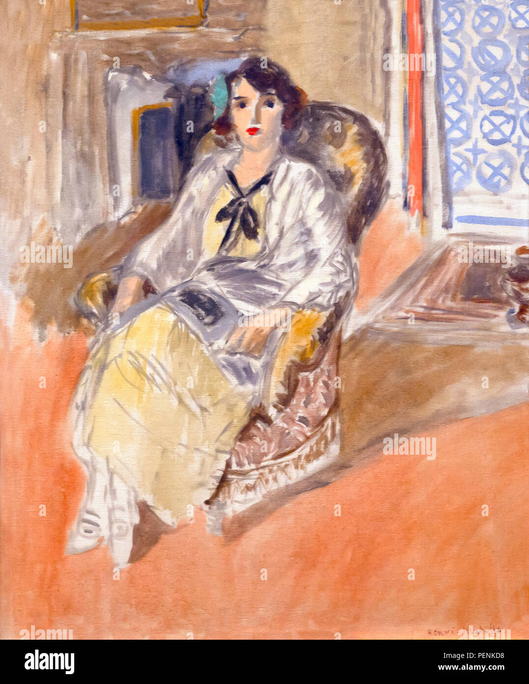 Woman Seated in an Armchair, Henri Matisse, circa 1922,Indianapolis ...