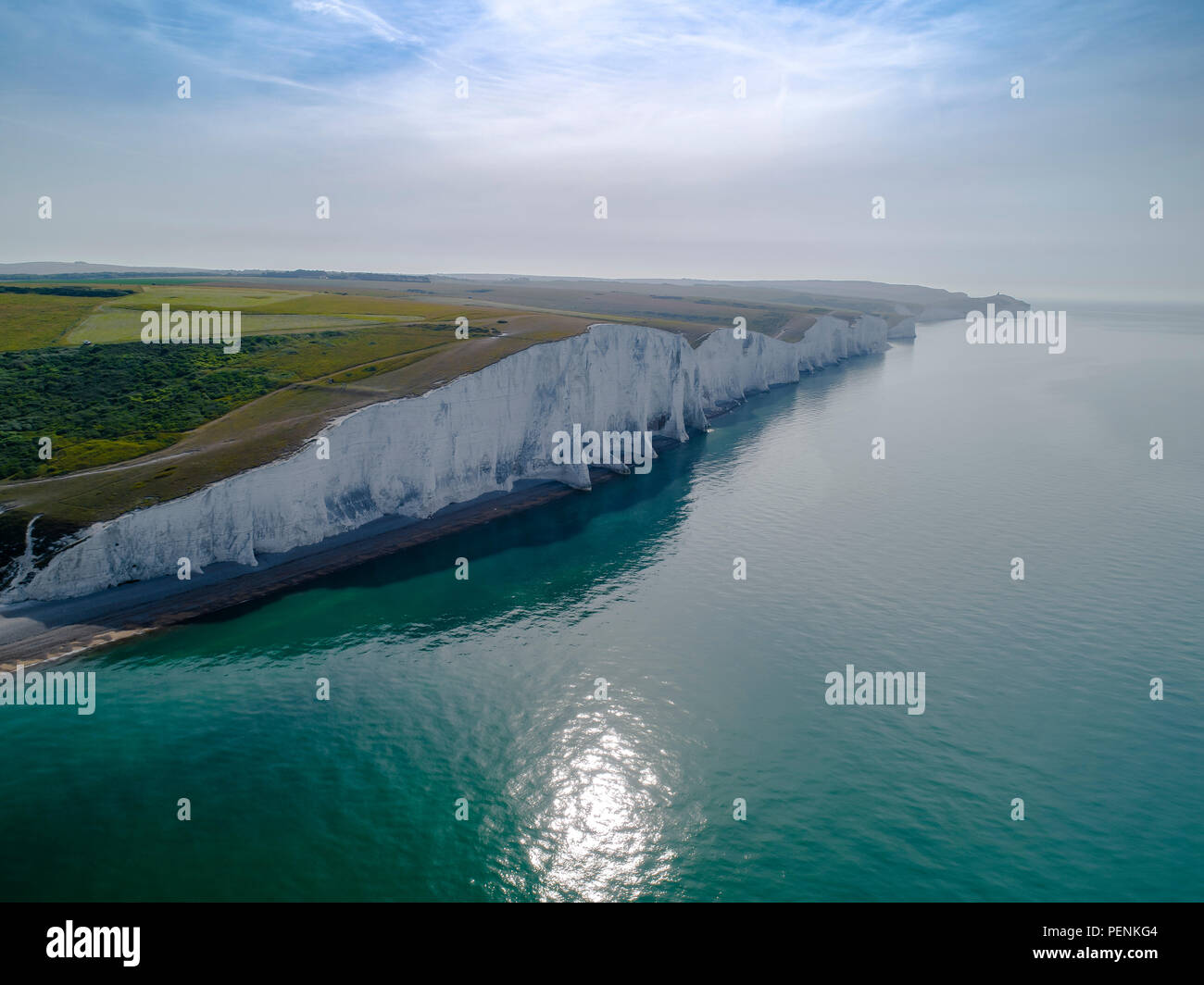 Seven sisters cliffs aerial hi-res stock photography and images - Alamy