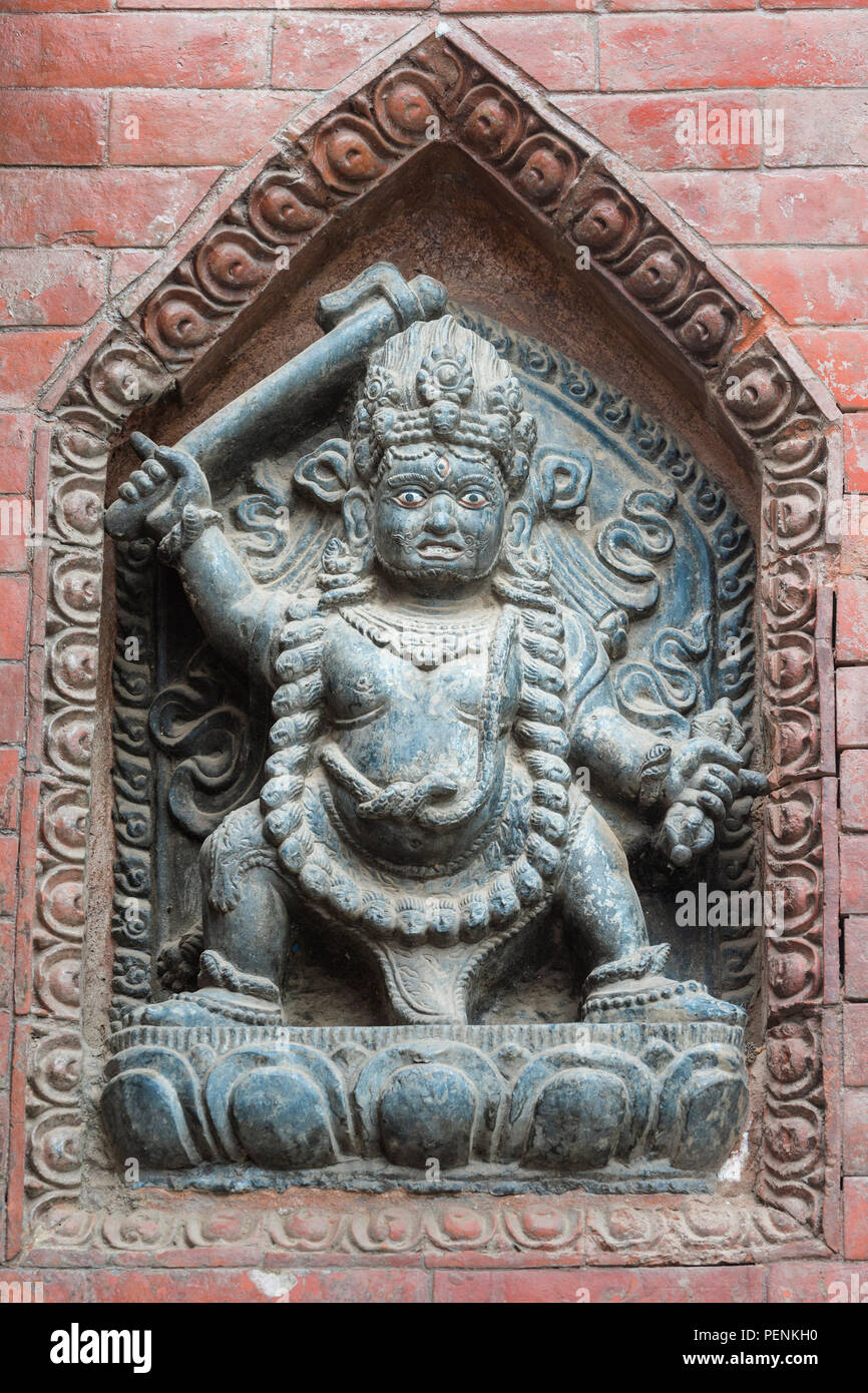 Kathmandu - Monkey Temple Stock Photo - Alamy