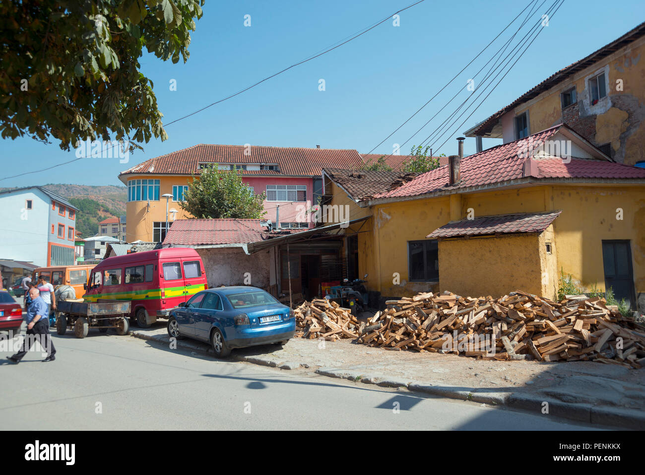 City center, Peshkopi, Albania Stock Photo - Alamy