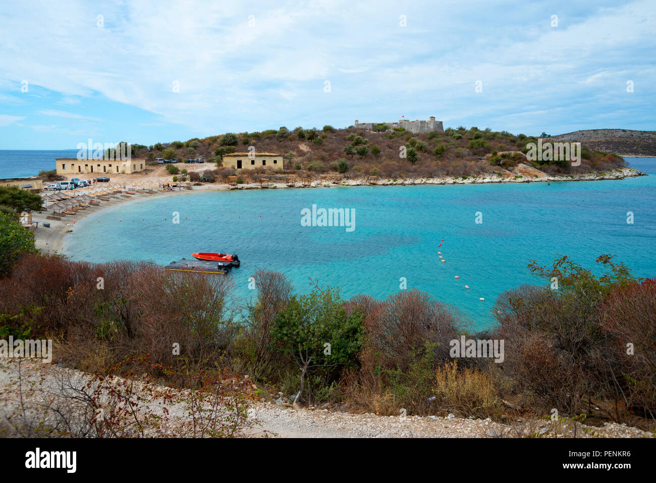 Castle of Ali Pasha of Tepelena, Riviera, Ionian Sea, Albania Stock ...
