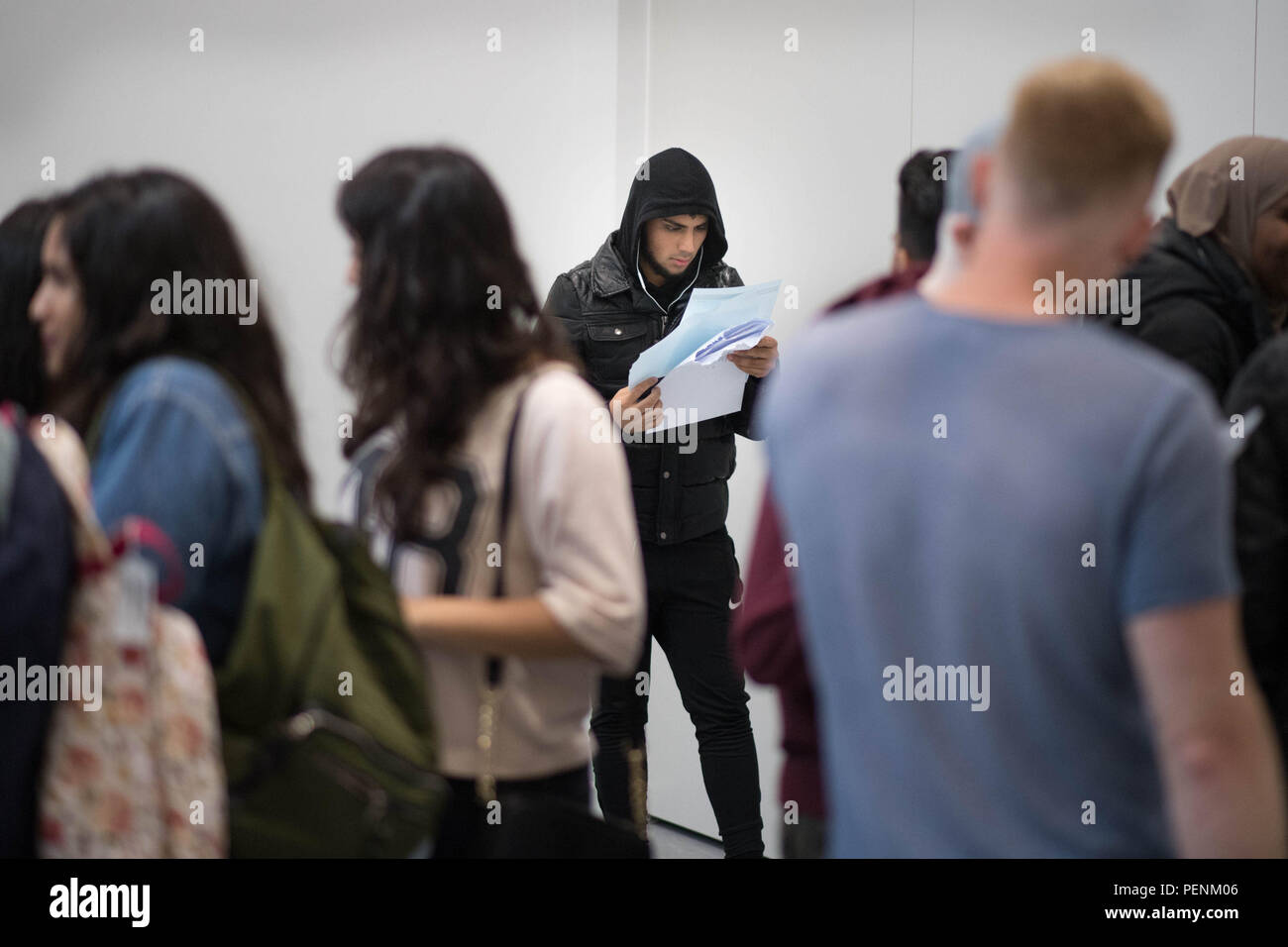 Students celebrate their A Level results from Ark Academy in Wembley ...